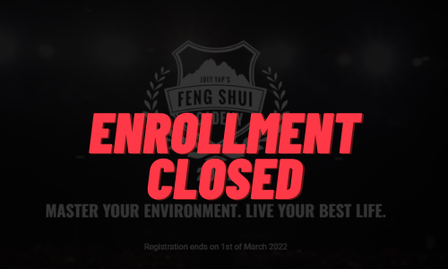 Enrollment Closed: Joey Yap's Feng Shui Academy 2022